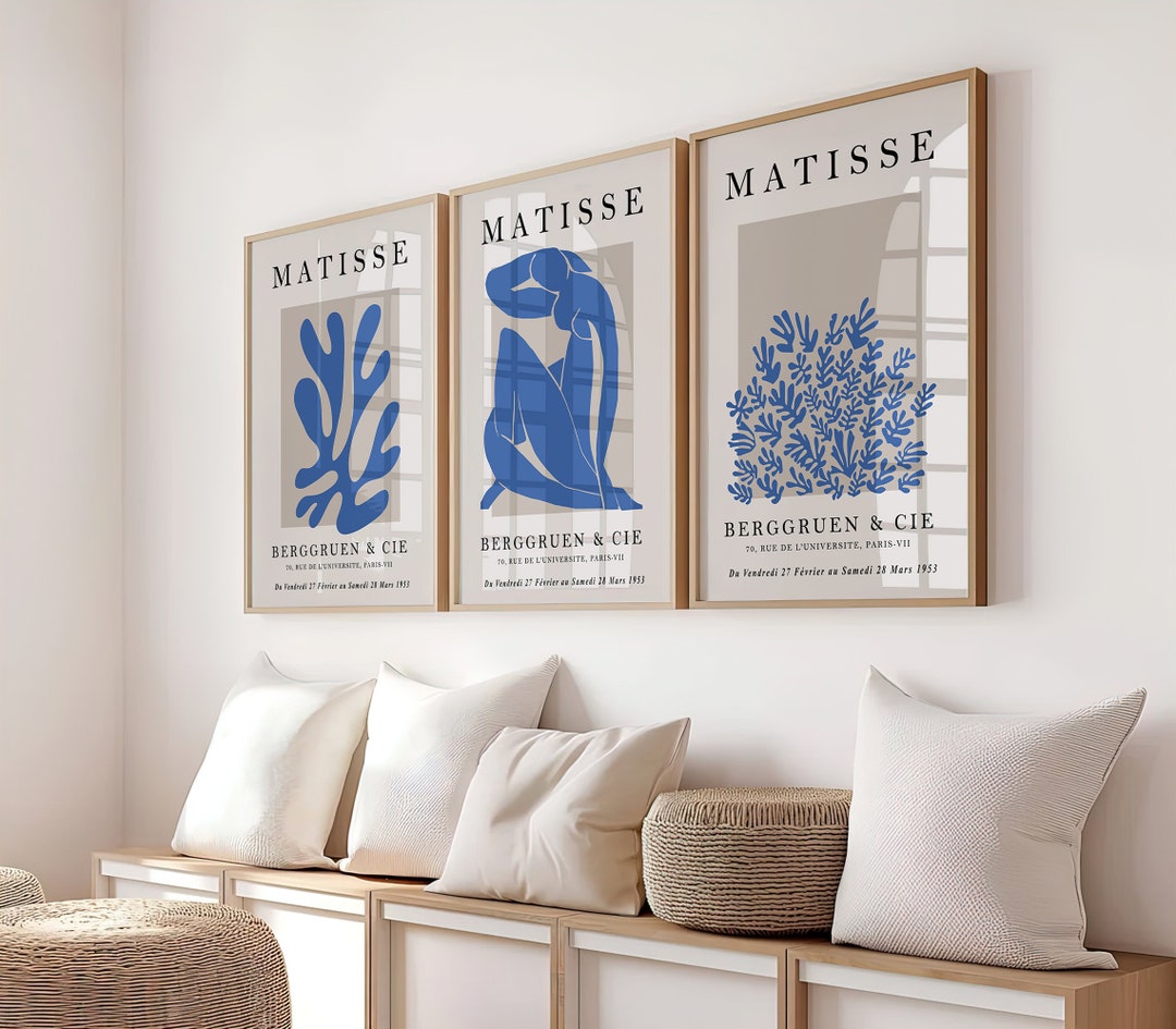 Set of 3 Prints, Poster Set, Gallery Wall Art Set, Henri Matisse Art ...