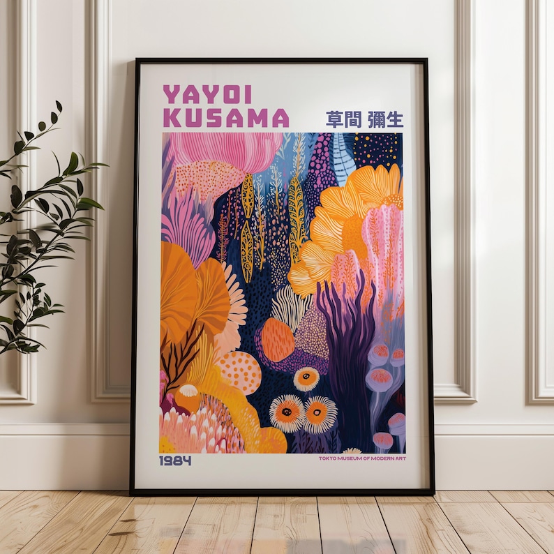 Set of 3 Prints, Yayoi Kusama Art Print Set, Poster Set, Gallery Wall ...