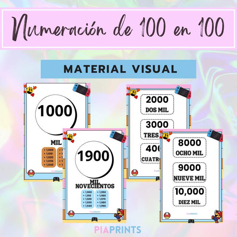 Numbering From 100 in 100 up to 1000 PLUS: UP TO 10,000 Visual Material ...