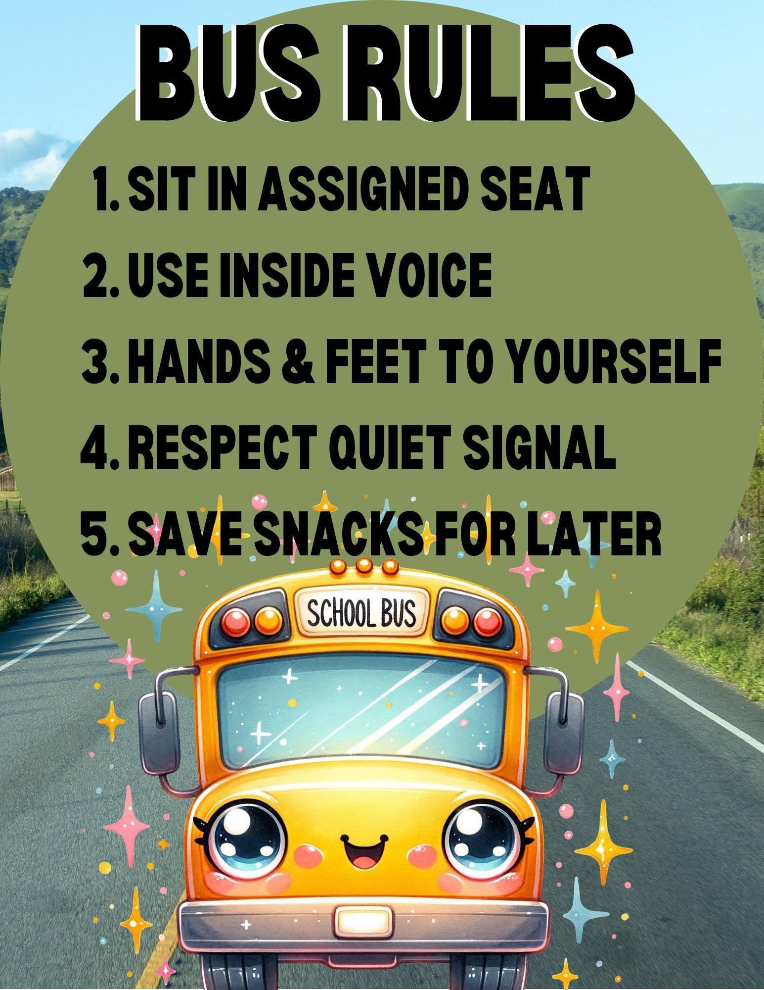 Bus Driver Printable Sheets - Etsy