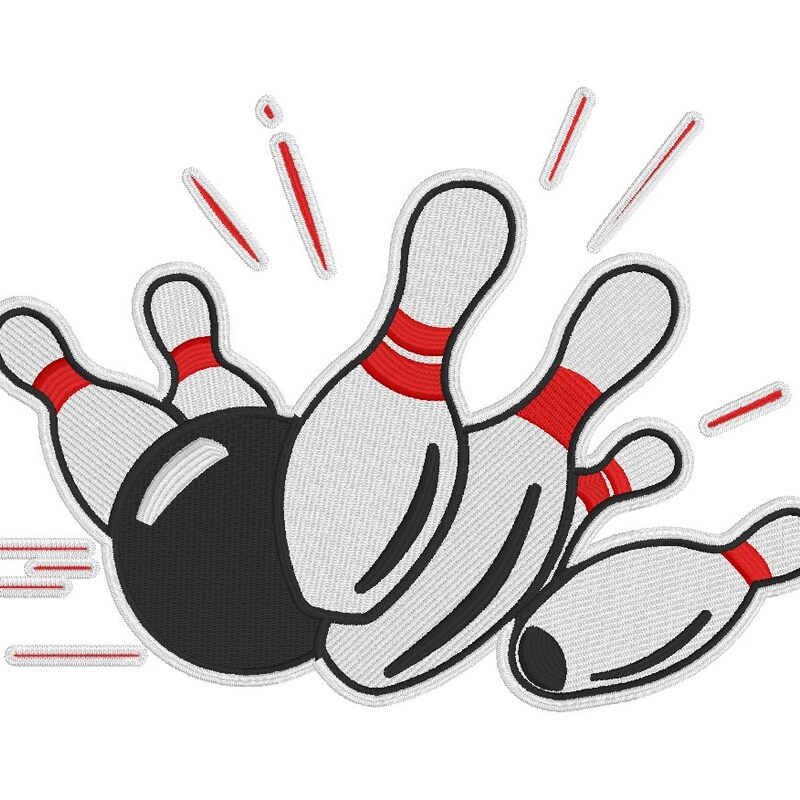 Bowling Embroidery - Etsy