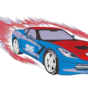 Race Car Nascar Speed Racer Embroidery - Etsy