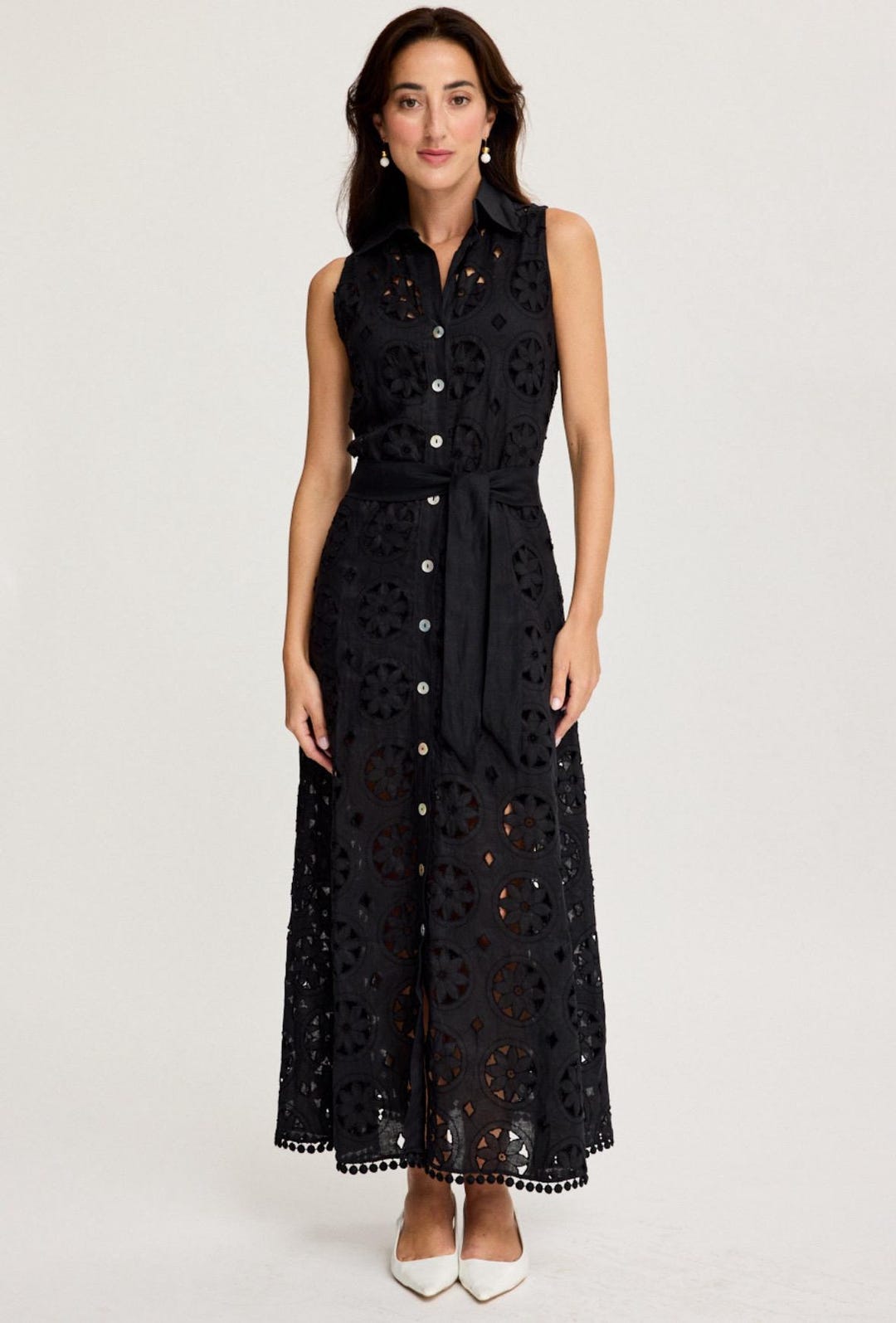 Made to Order, Sangallo Linen, Long Dress, Handmade in Italy - Etsy