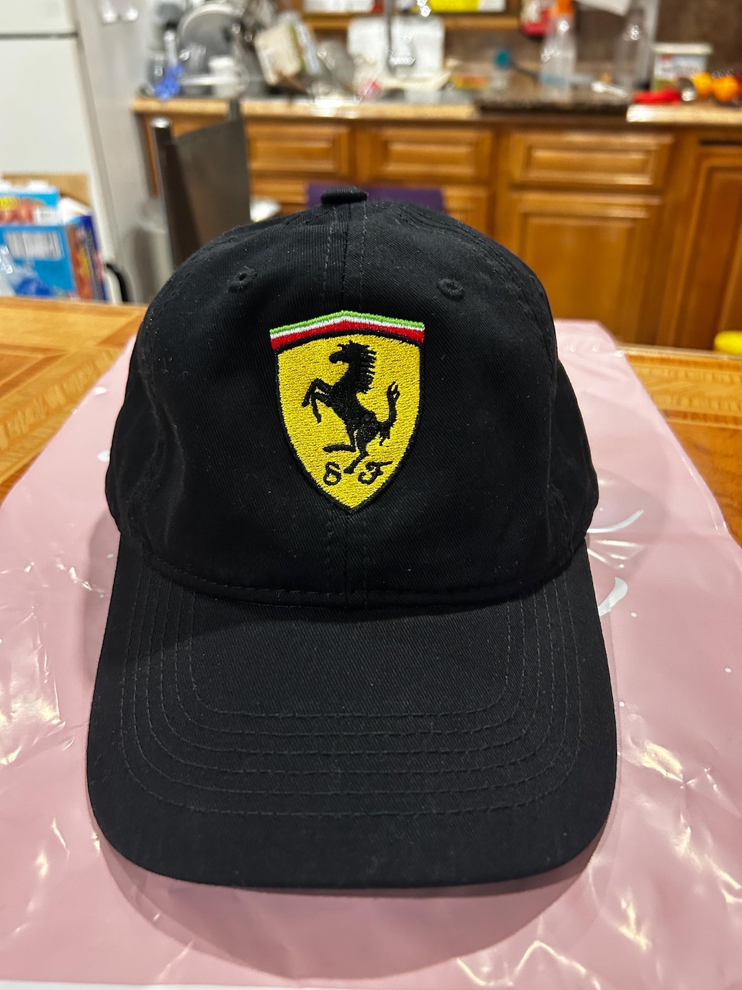 Embroidered Ferrari Logo on Soft Hat - Etsy