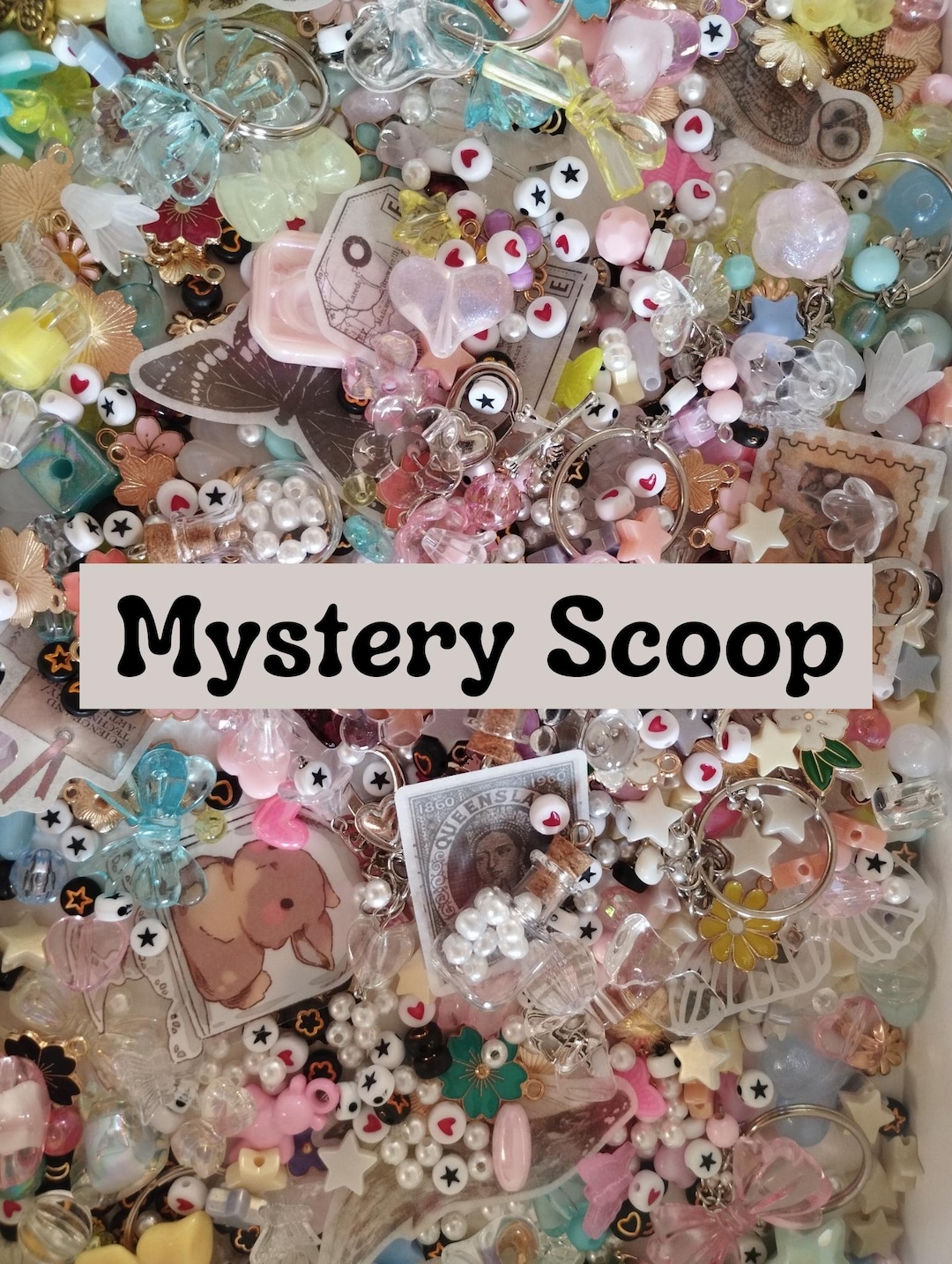 Mystery Scoop jewelry, Pendants, Stickers, Beads, Charms,... - Etsy