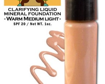 Organic Foundation in Warm Medium Light All Natural | Etsy