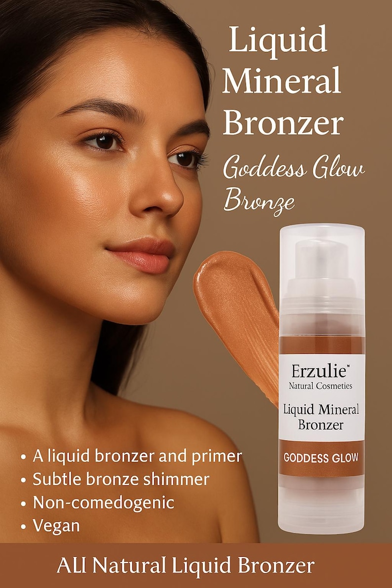 Organic Liquid Bronzer | Acne Safe Makeup | Vegan Non-comedogenic ...