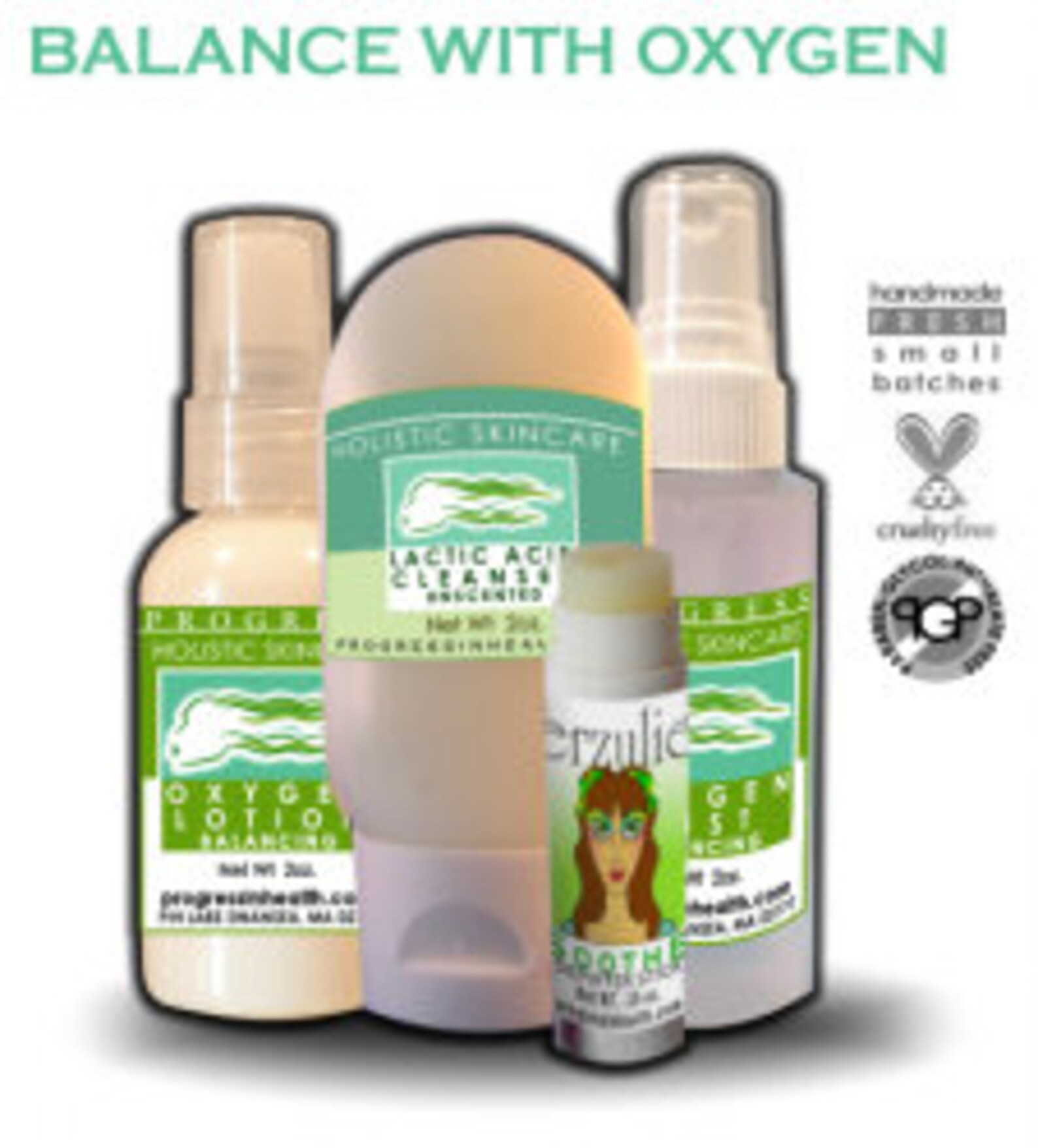 Organic Oxygen Skin Care System Four Piece Skincare Kit Normal/ Dry ...