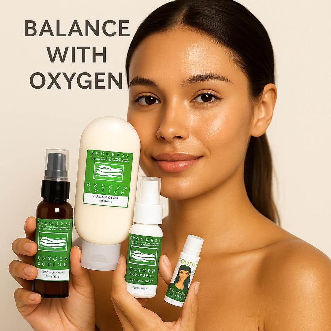 Organic Oxygen Skin Care System Four Piece Skincare Kit Normal/ Dry ...