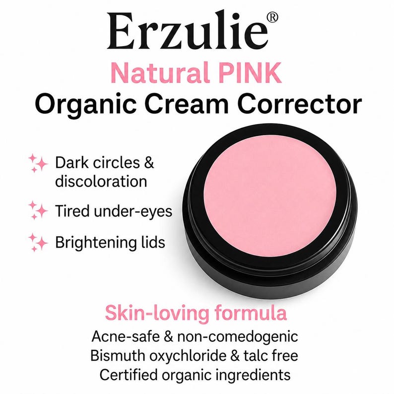 Organic Corrector and Concealer PINK | Organic Cream Corrector| Acne ...