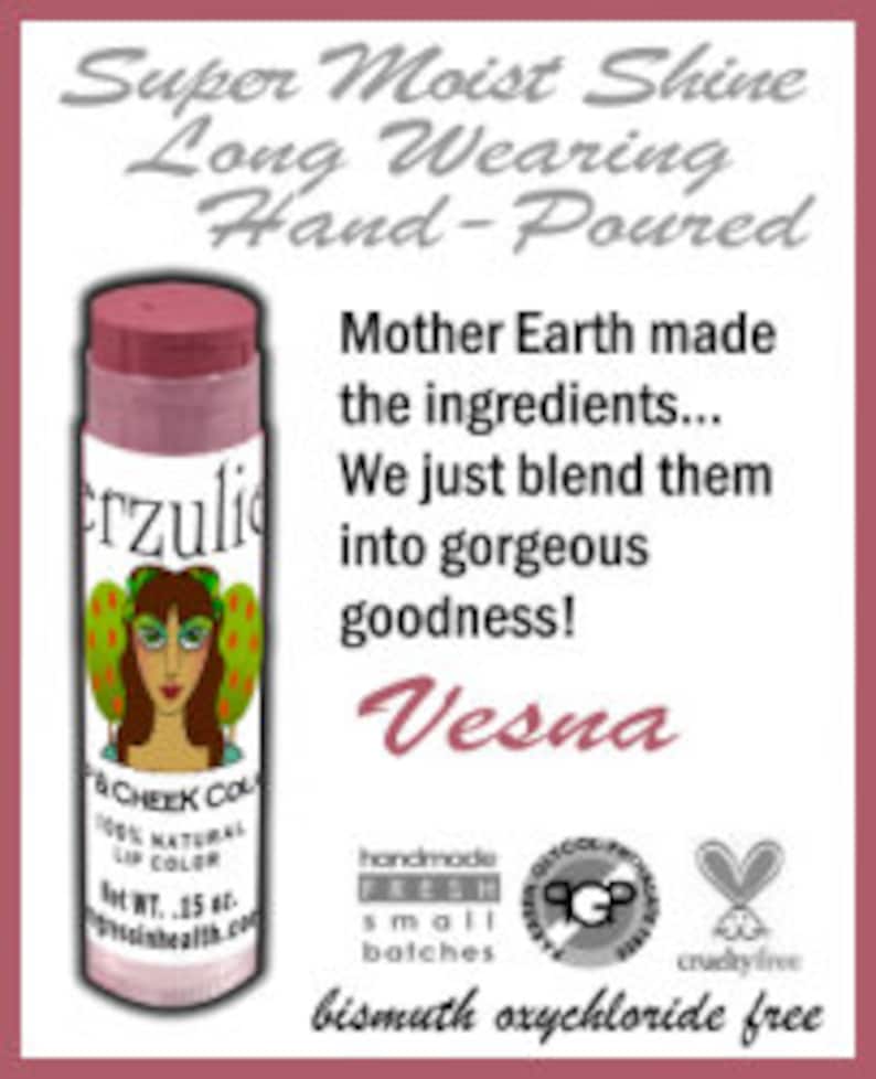 VESNA Organic Lipstick and Cream Blush Colorstick Acne Safe - Etsy