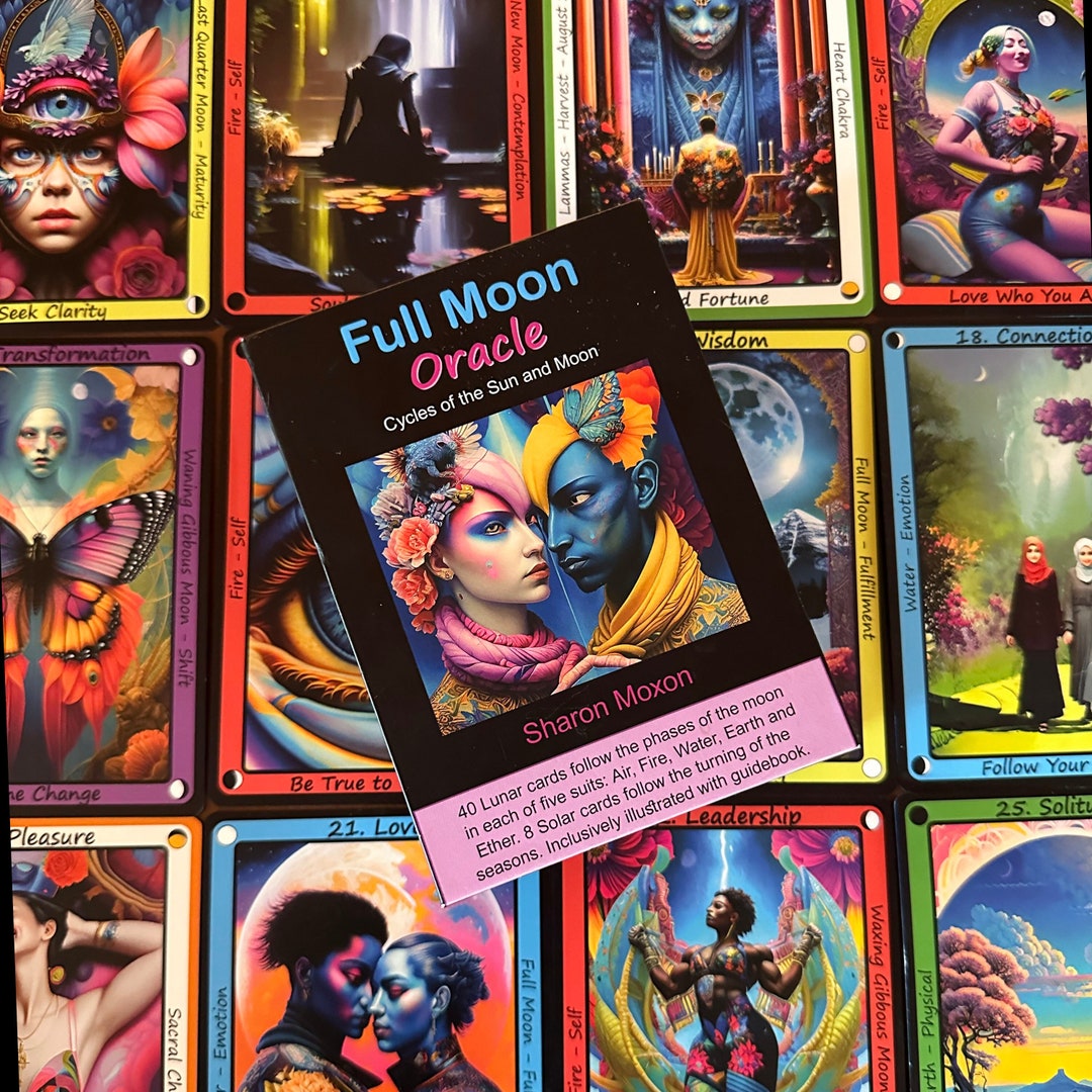 Full Moon Oracle Cards: Cycles of the Sun and Moon. 48 Cards ...