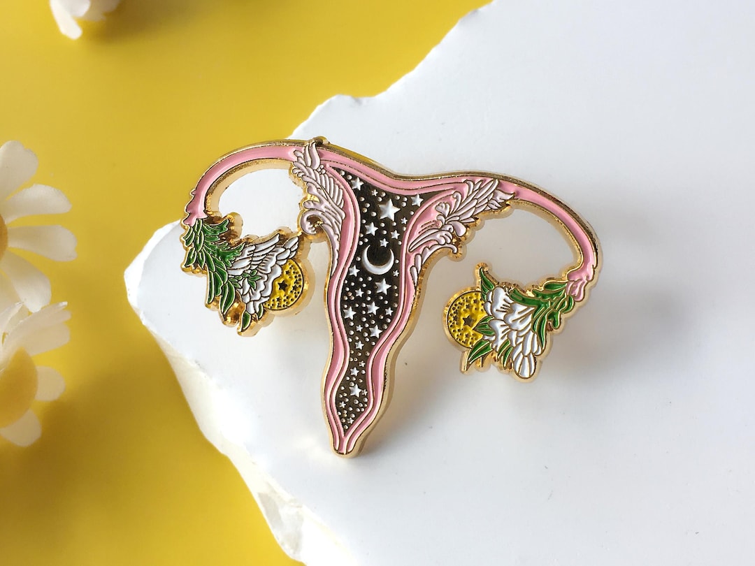 Uterus Ovary Gynecologist Enamel Pin Badge Feminism Pin Lapel Pin ...