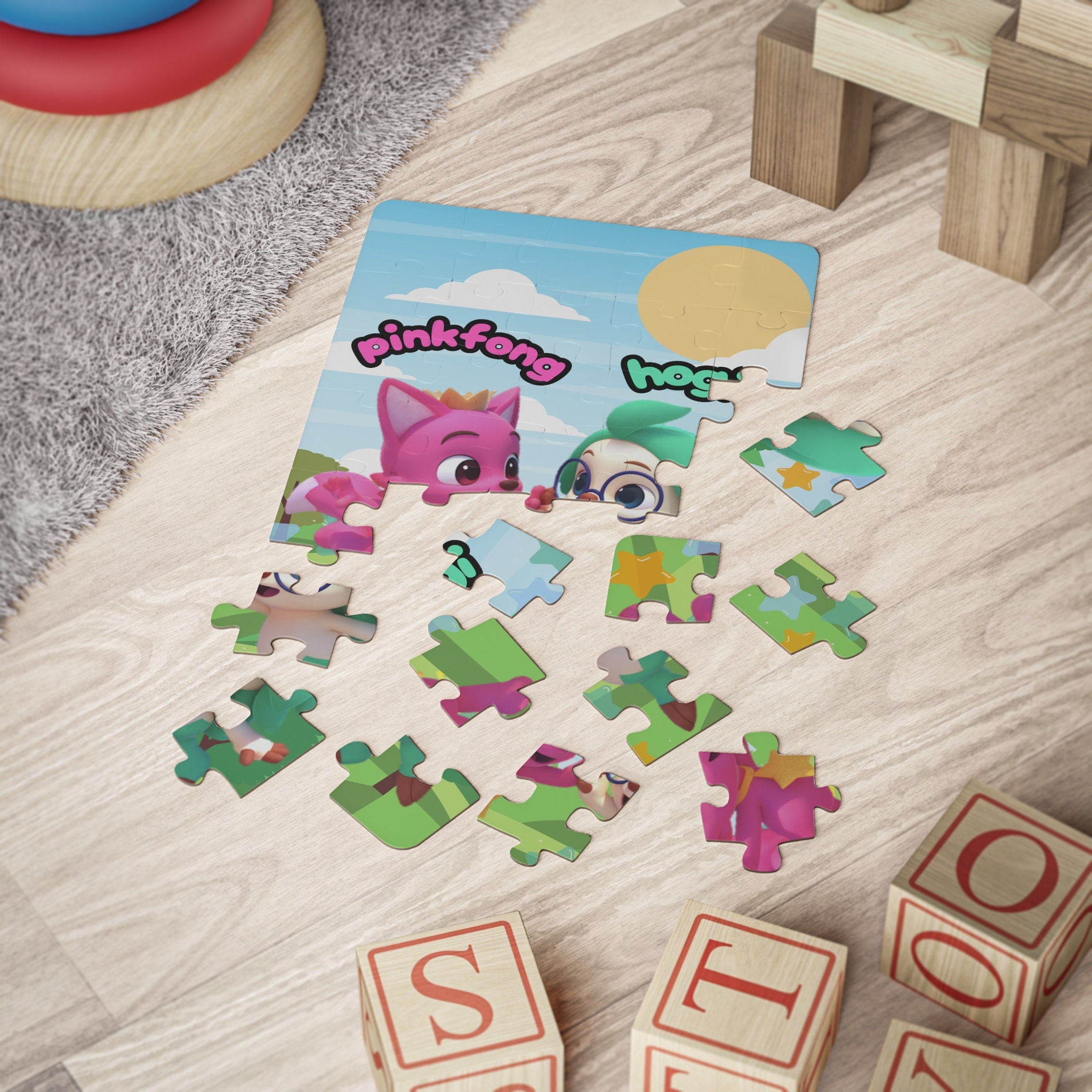 Pinkfong and Hogi Kids 30-piece Puzzle - Etsy