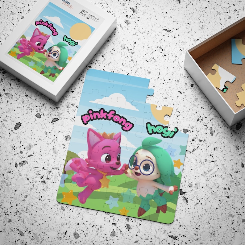 Pinkfong and Hogi Kids 30-piece Puzzle - Etsy