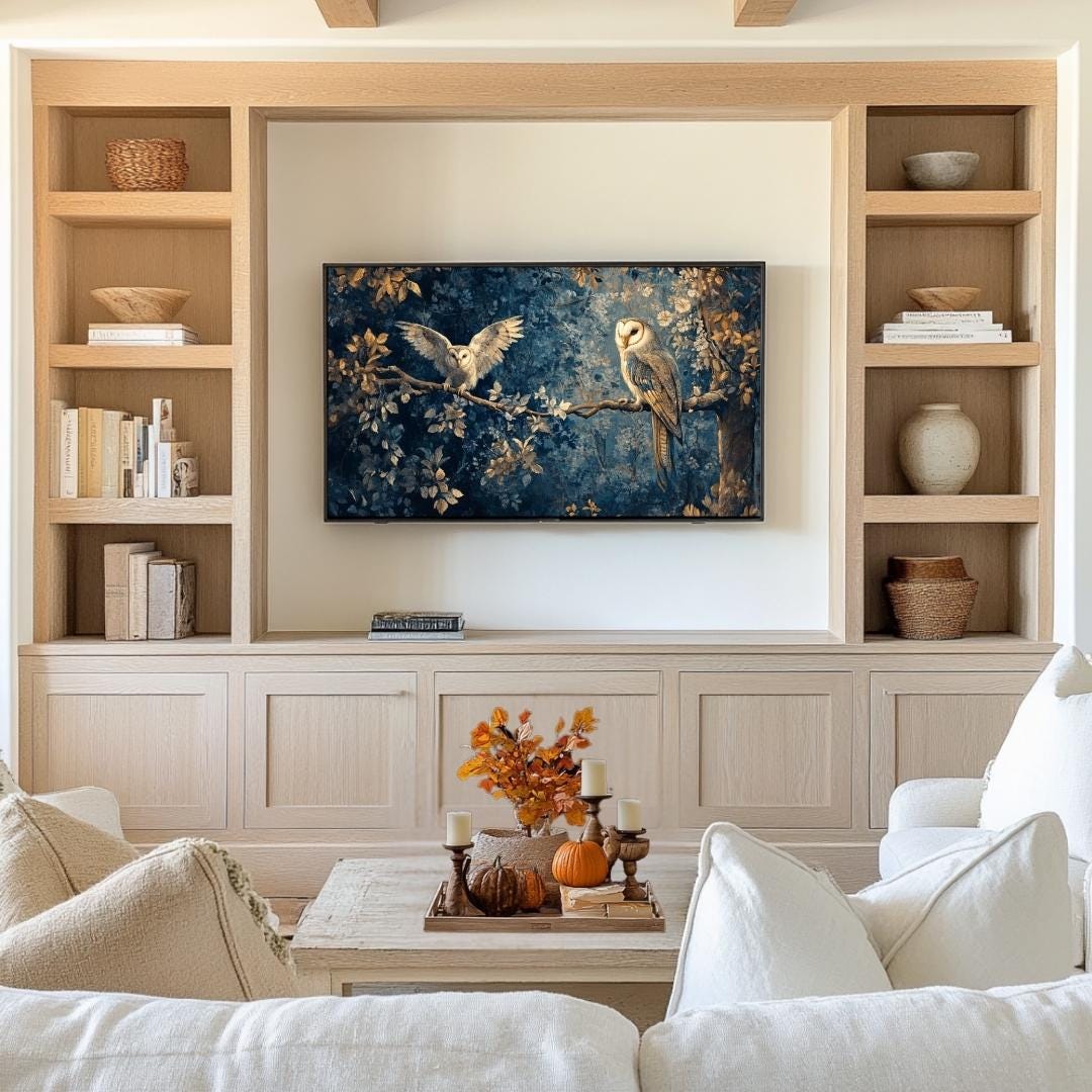 Samsung Frame TV Art | Vintage Morris Moody Tapestry Mural | Autumn ...