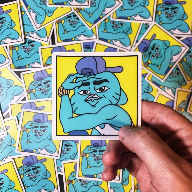 Gumballs Chad Face Sticker - Etsy