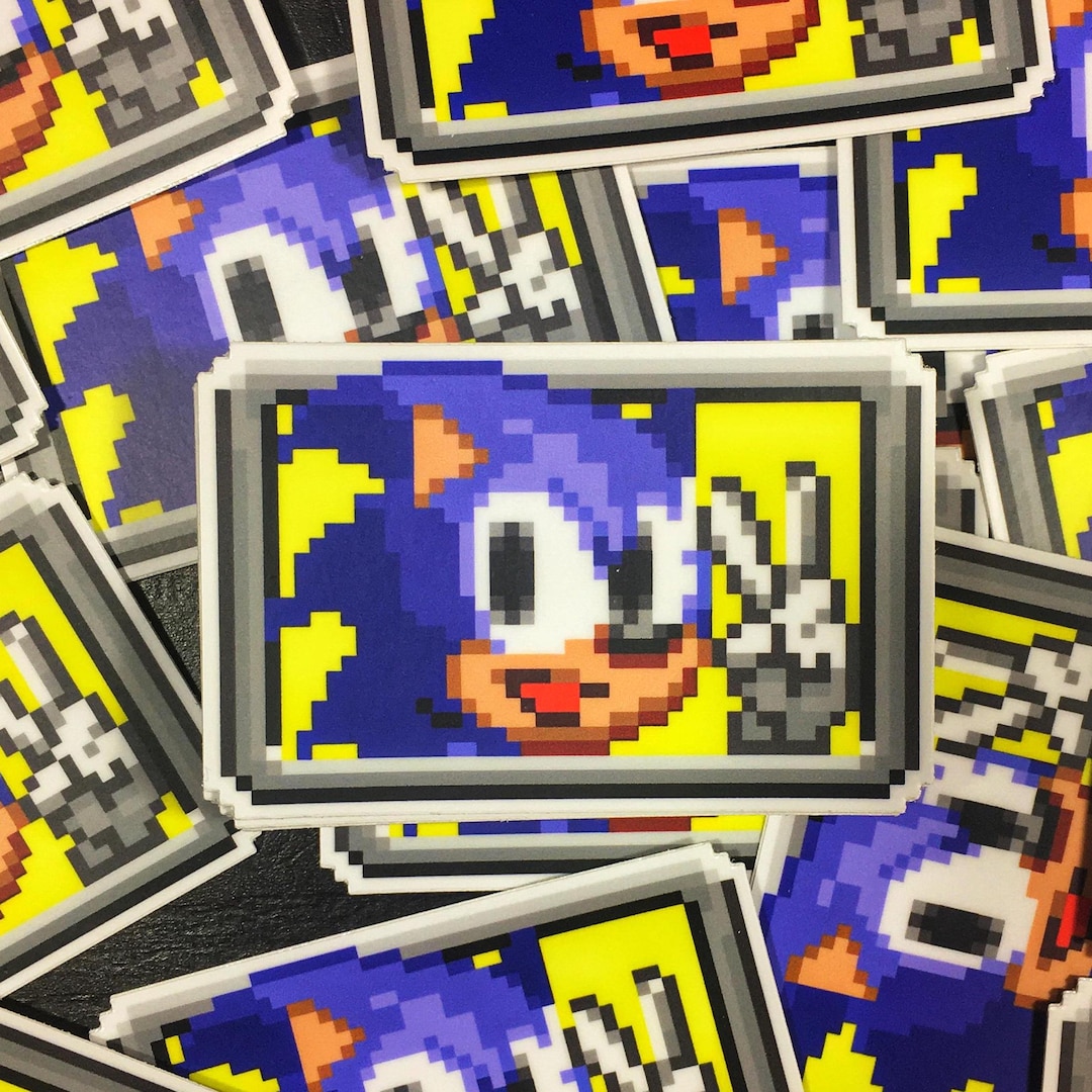 Sonic Goal Sticker - Etsy