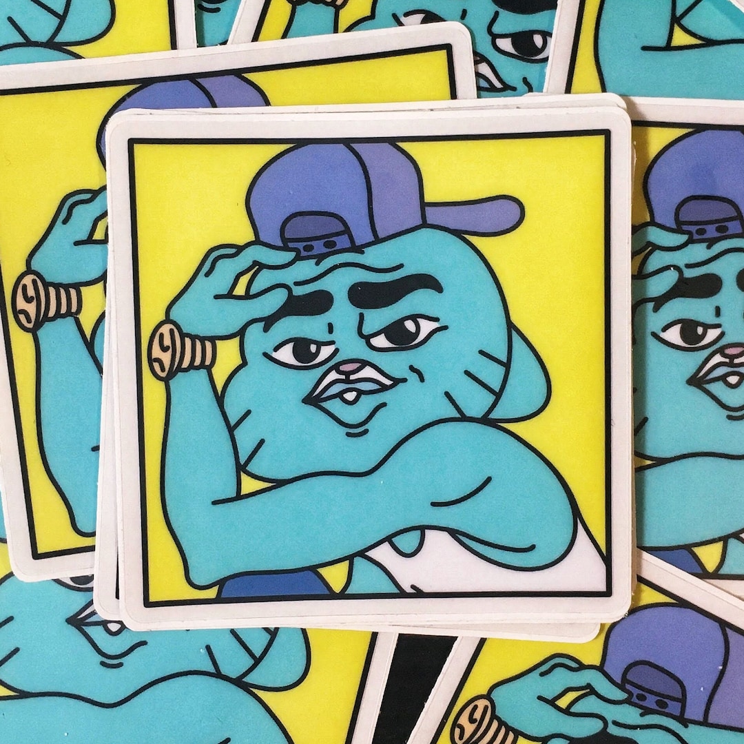 Gumballs Chad Face Sticker - Etsy