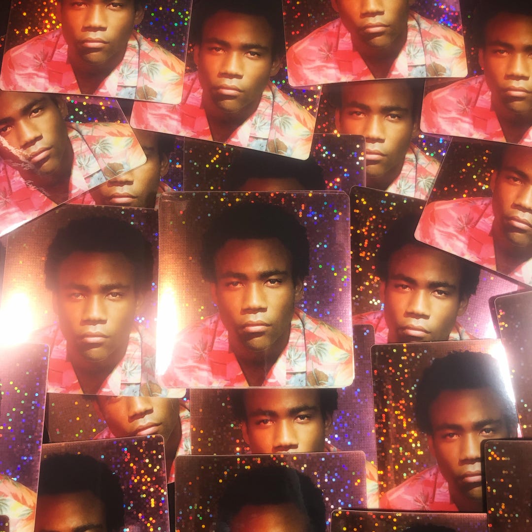 Childish Gambino Glitter Sticker - Etsy