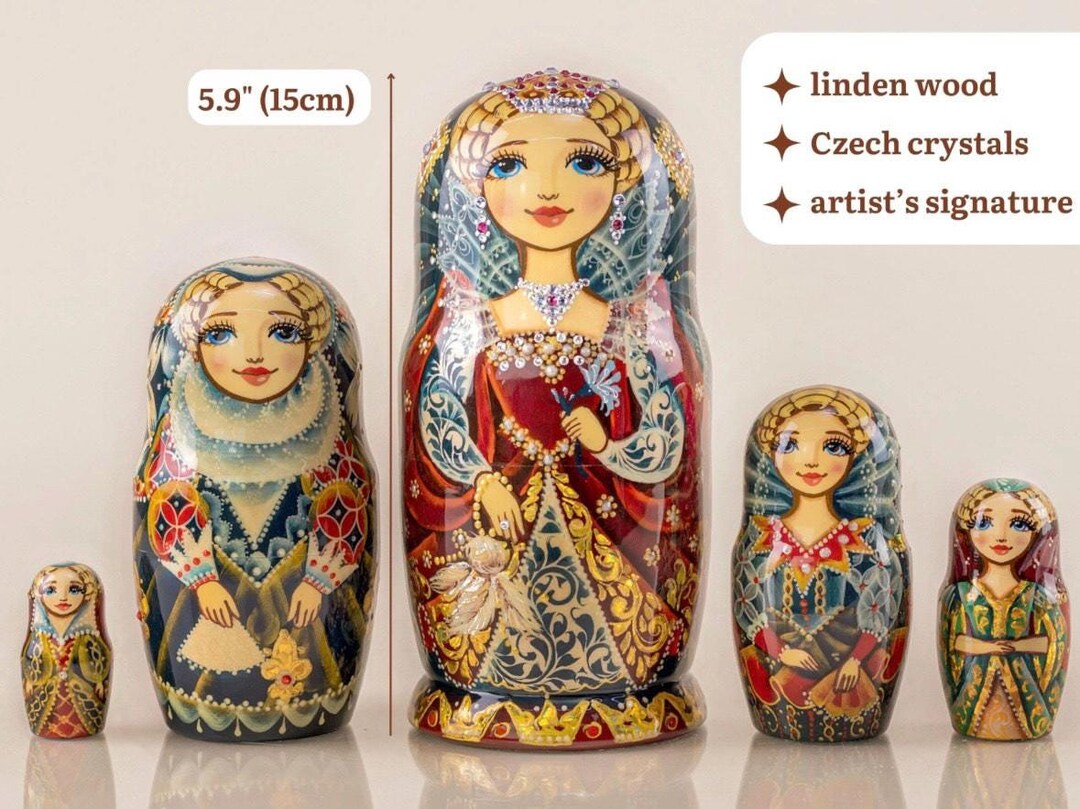 Princess Nesting Doll - Etsy