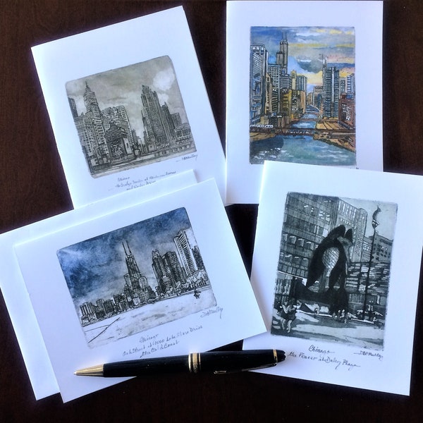 Chicago Card - Etsy