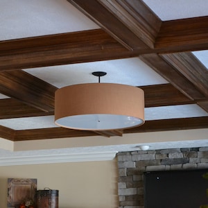 Custom 36 Inch Large Drum Pendant Light Fixture - Etsy