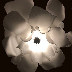 NEW- Acrylic Flower LED Light Pendant - Etsy