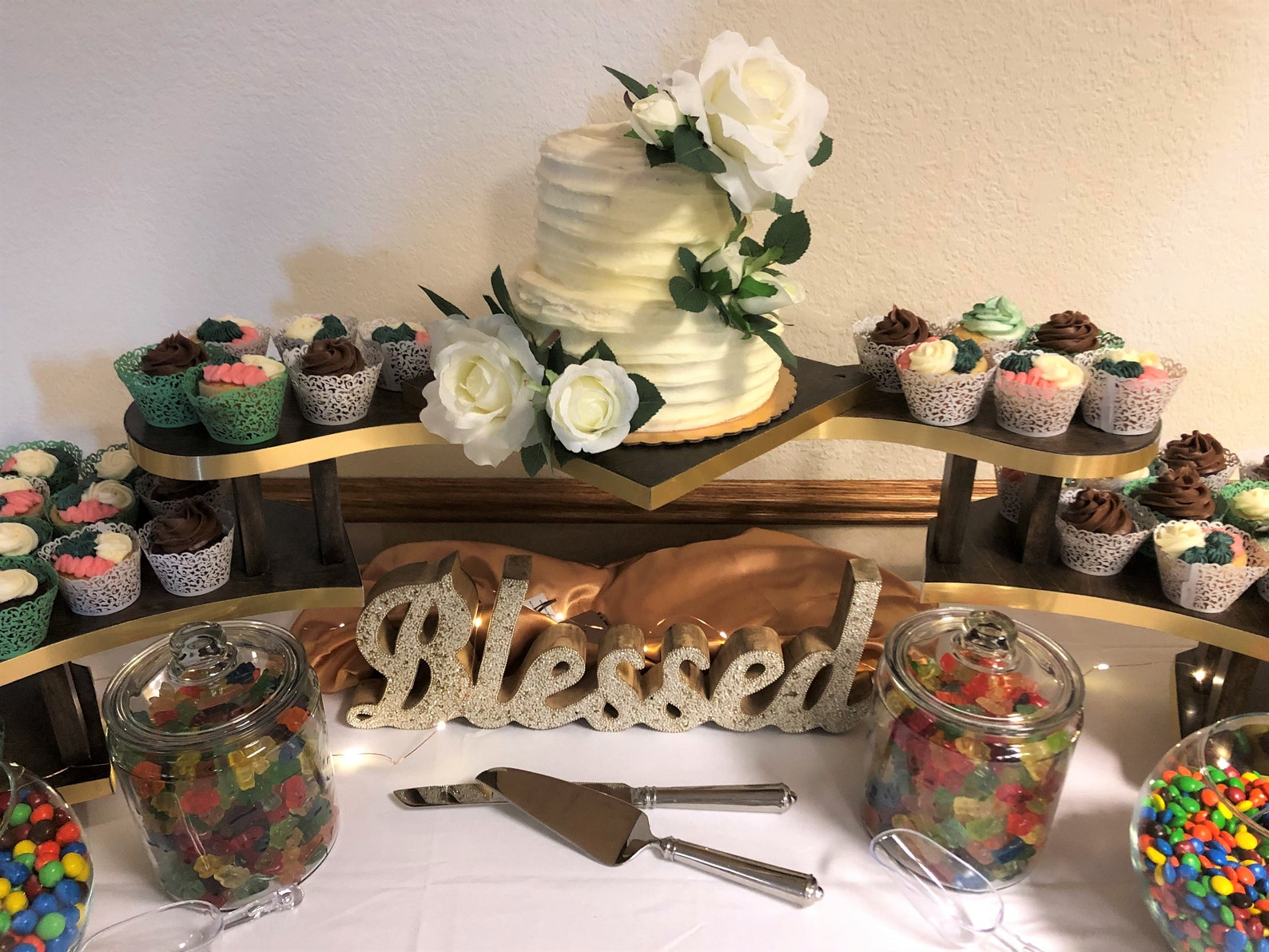 Multi-tier Cake and Cupcake Stand-please Choose Size Below - Etsy