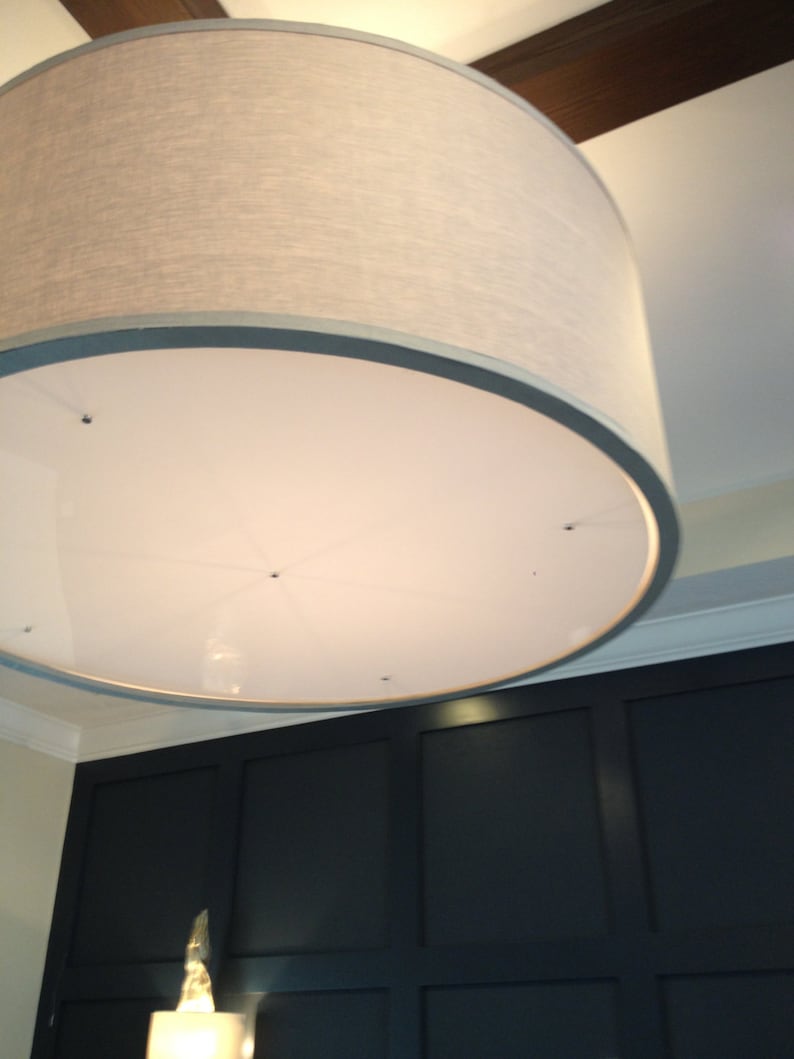 Custom 60 Inch Very Large Drum Pendant Light Fixture - Etsy