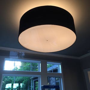 Custom 60 Inch Very Large Drum Pendant Light Fixture - Etsy