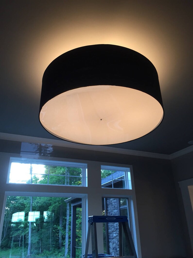 Custom 60 Inch Very Large Drum Pendant Light Fixture - Etsy