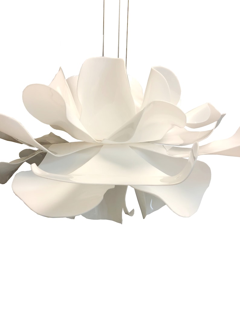 NEW Acrylic Flower LED Light Pendant - Etsy