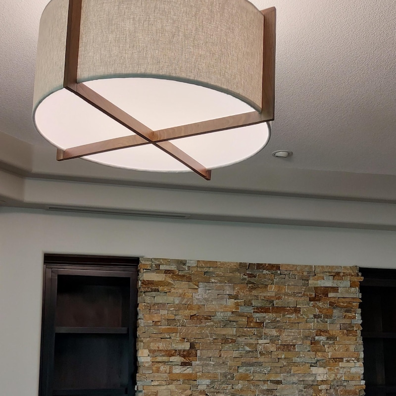 Metal Drum Large Pendant - Etsy