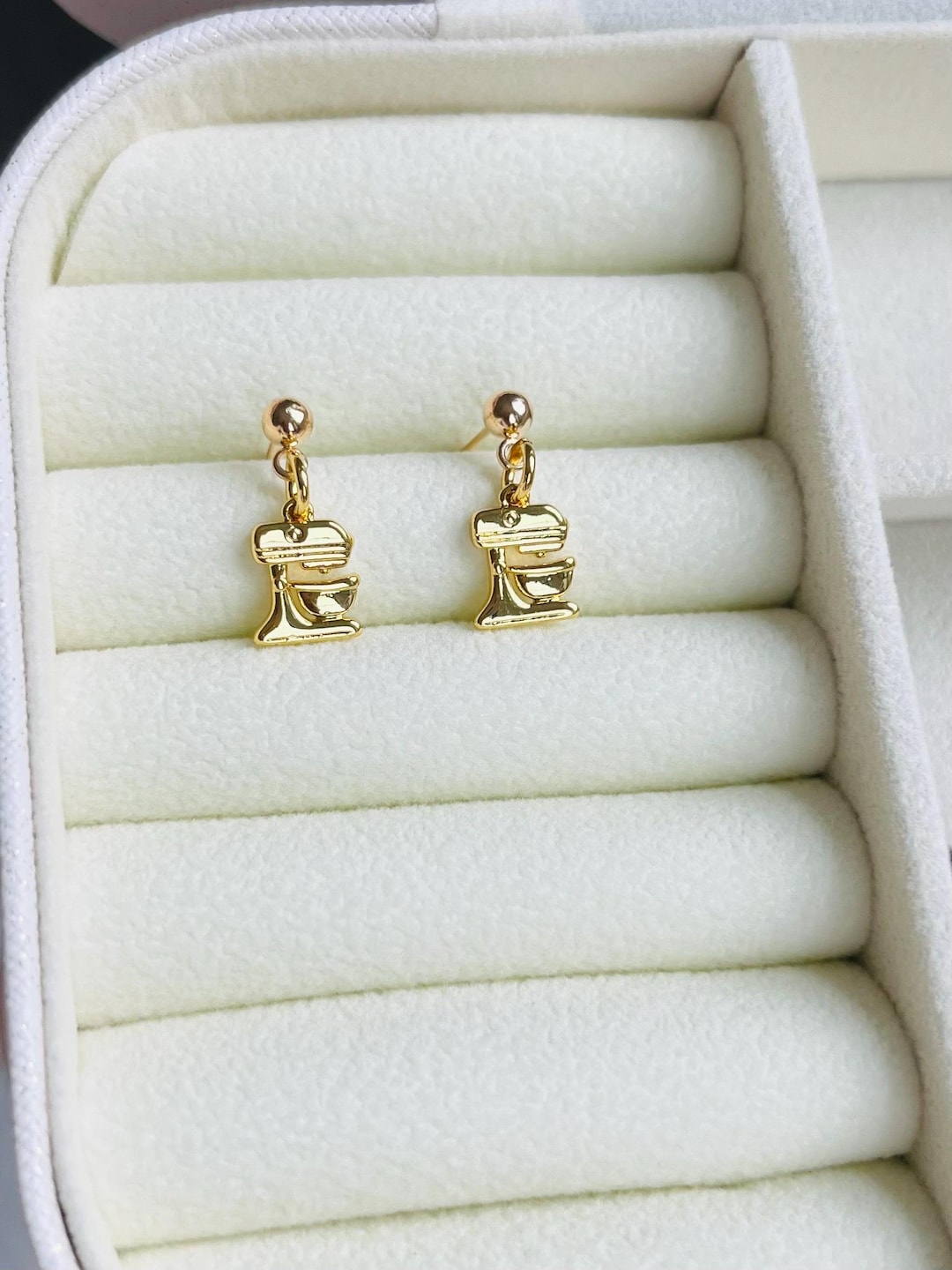 Stand Mixer Earrings Gold Jewelry Gift for Baker Gift for Mom Women ...