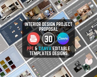 Interior Design Project Proposal & Mood Board Keynote Template ...