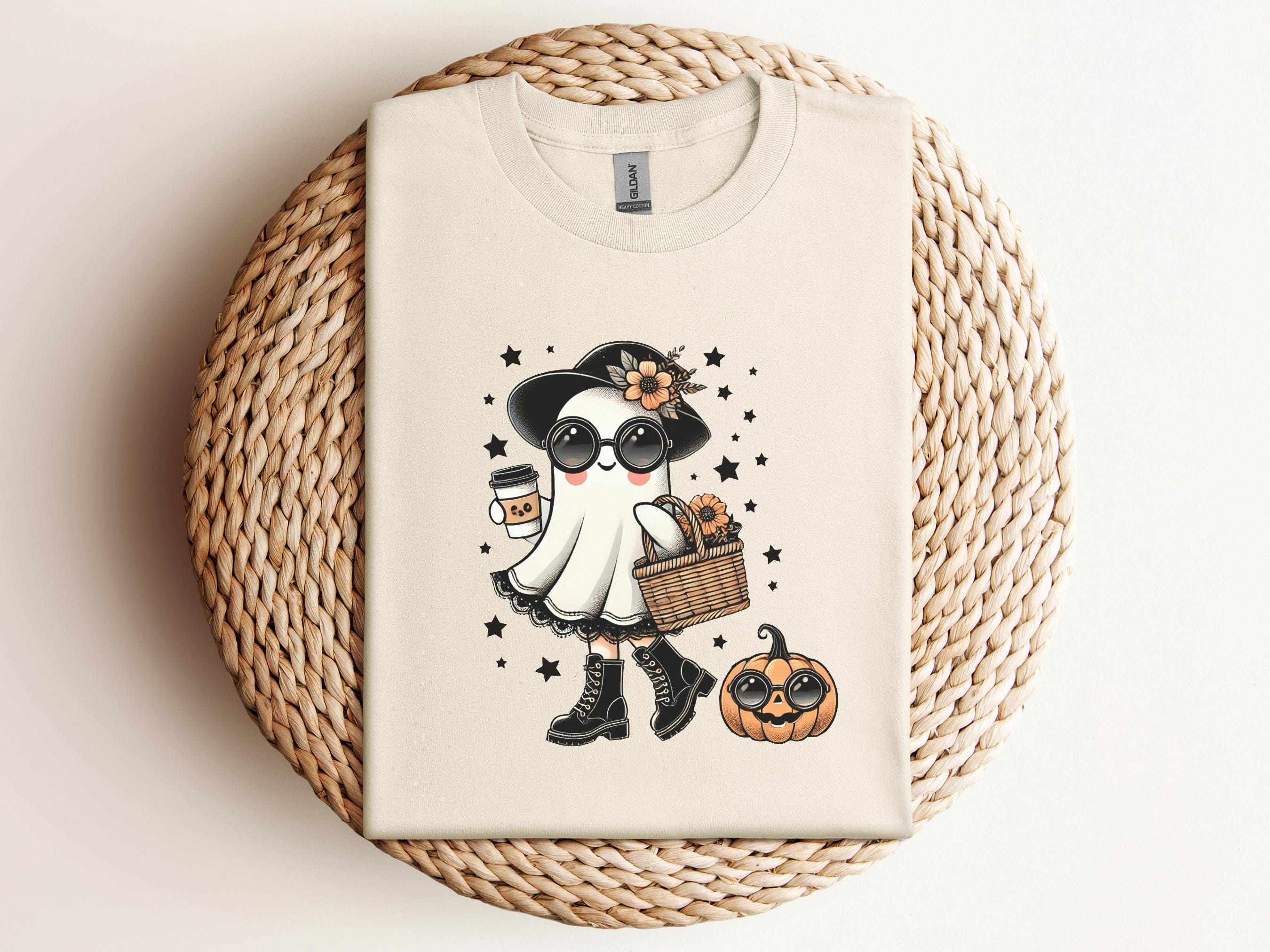Cool Halloween Ghost Shirt, Funny Halloween Pumpkin Shirt, Gift ...