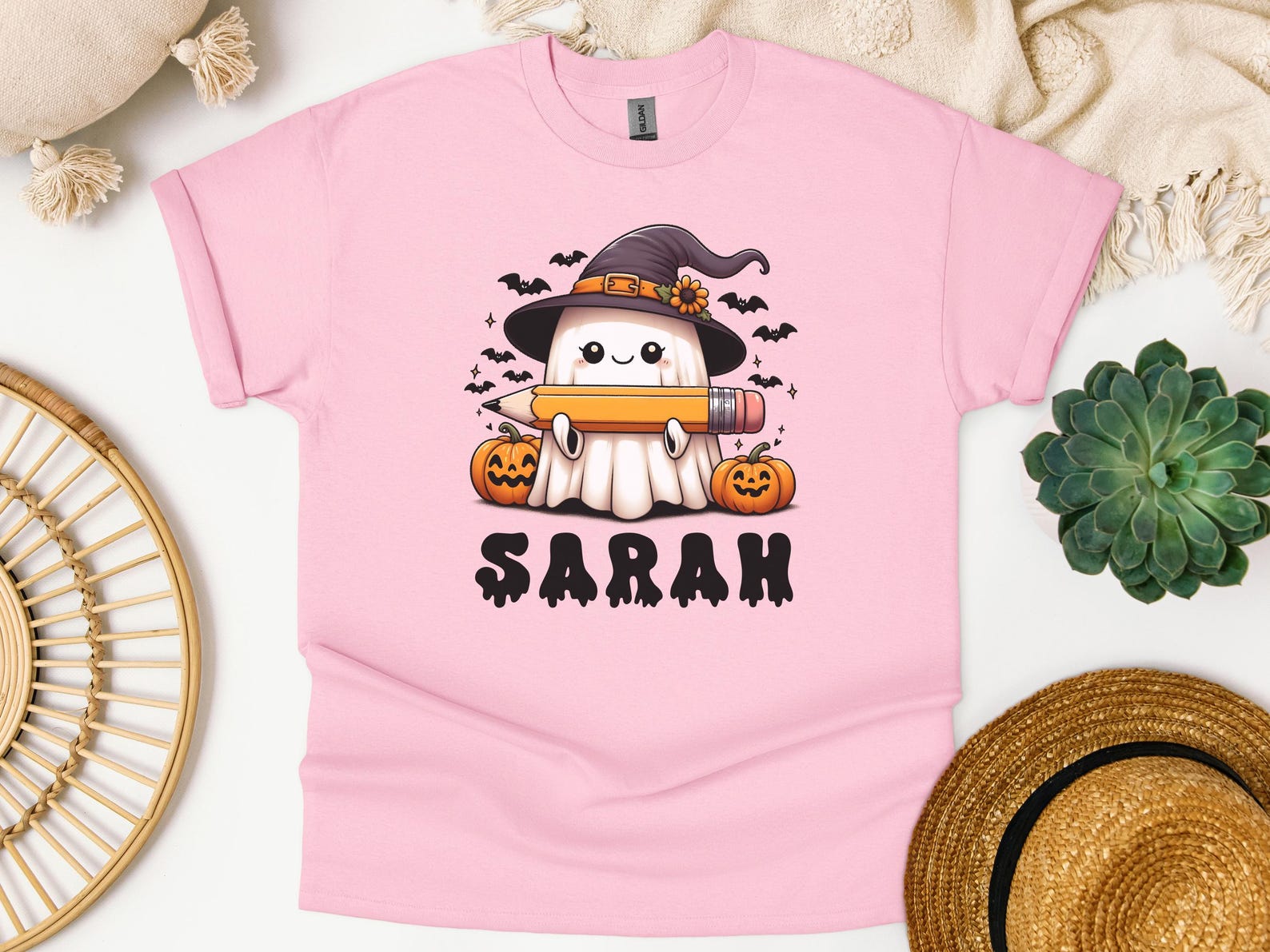 Personalized Kids Halloween Shirt, Kids Ghost Shirt, Cute Little Ghost ...