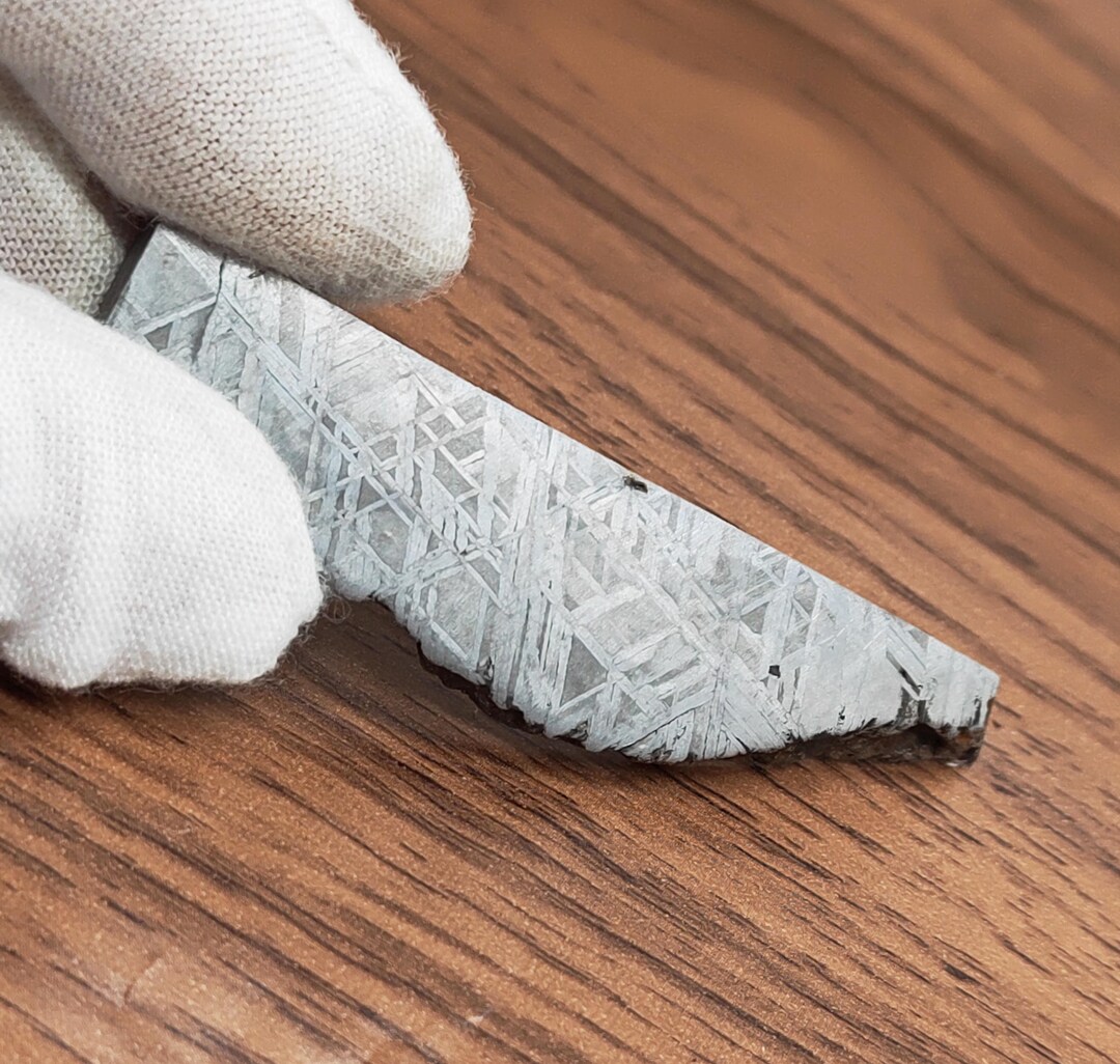 36g New Muonionalusta Meteorite Slice, Natural Iron Meteorite Slice ...