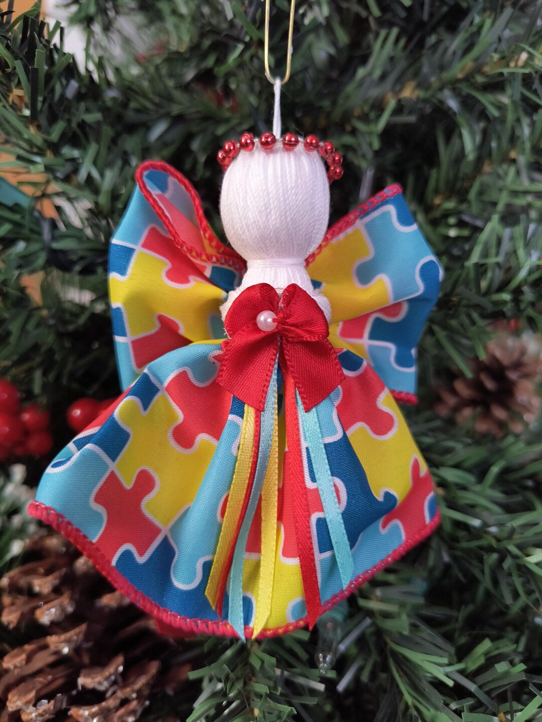 Christmas Tree Autism Angel - Etsy