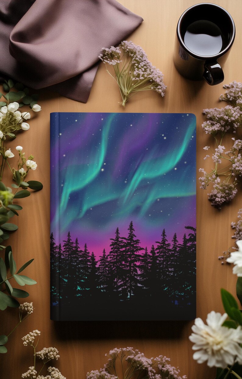 Northern Lights Journal, Northern Lights Notebook, Unique Journal ...