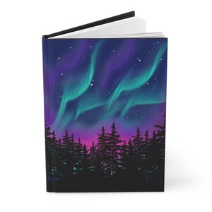 Northern Lights Journal, Northern Lights Art Notebook, Aurora Borealis ...