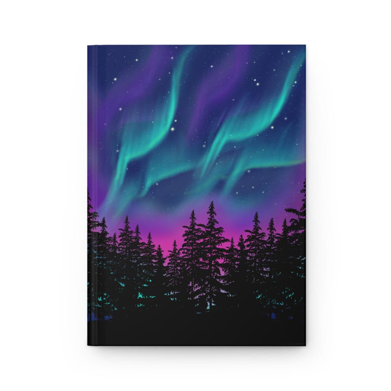 Northern Lights Journal, Northern Lights Art Notebook, Aurora Borealis ...
