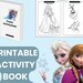 10 Printable Tasks on Activity Book of Frozen for Kids, Coloring Pages ...