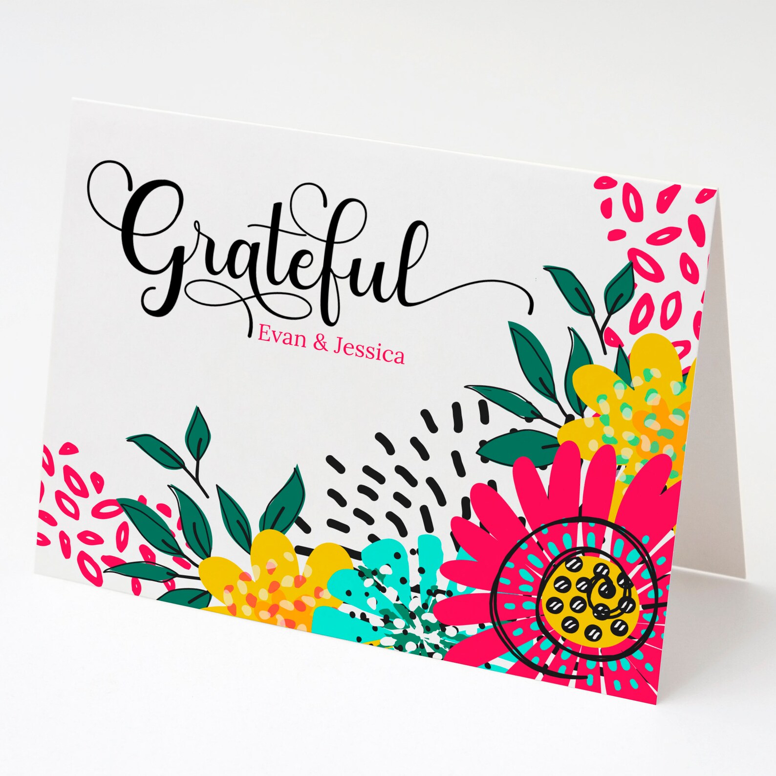 Customizable Thank You Cards, Foldable With Envelopes, Custom ...