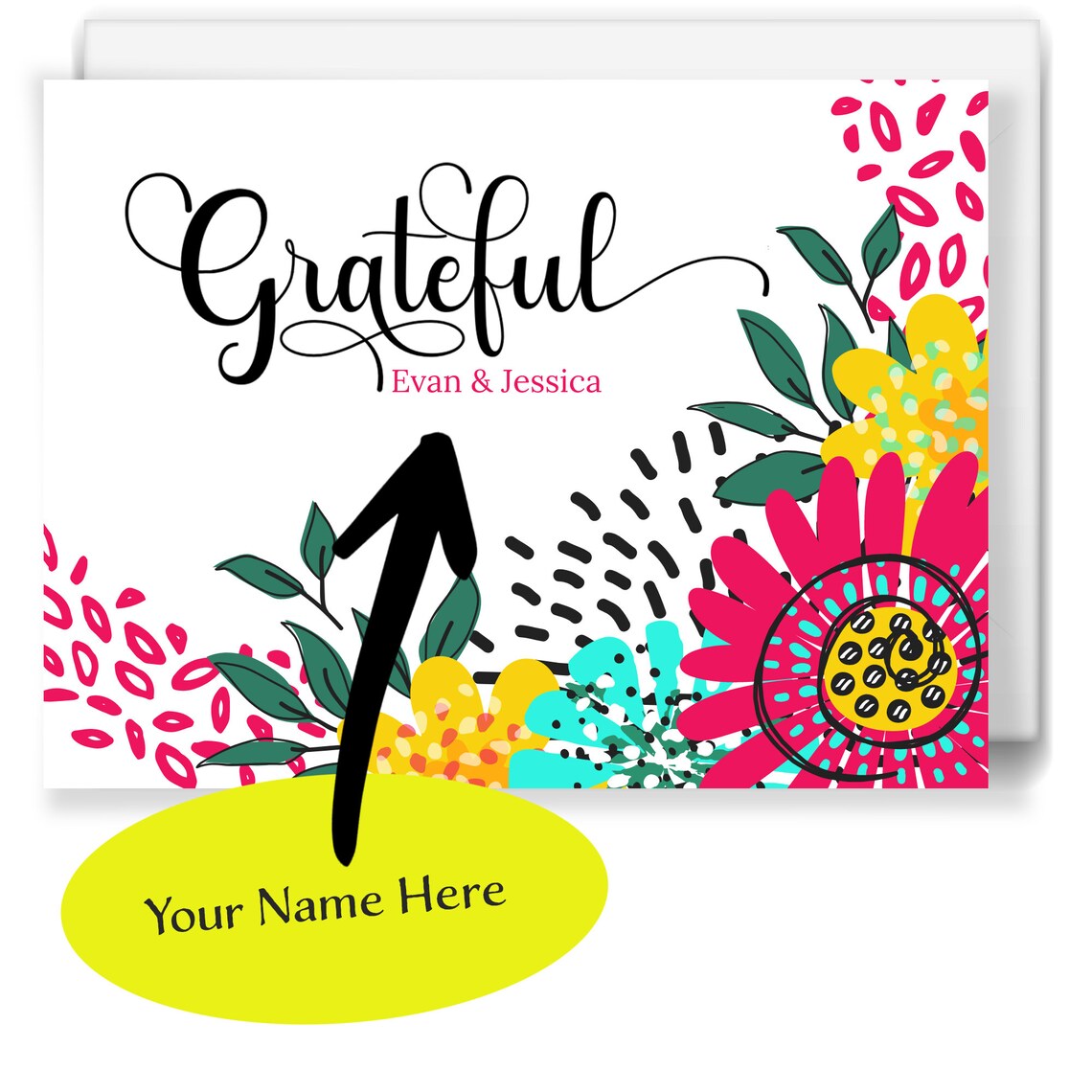 Customizable Thank You Cards, Foldable With Envelopes, Custom ...