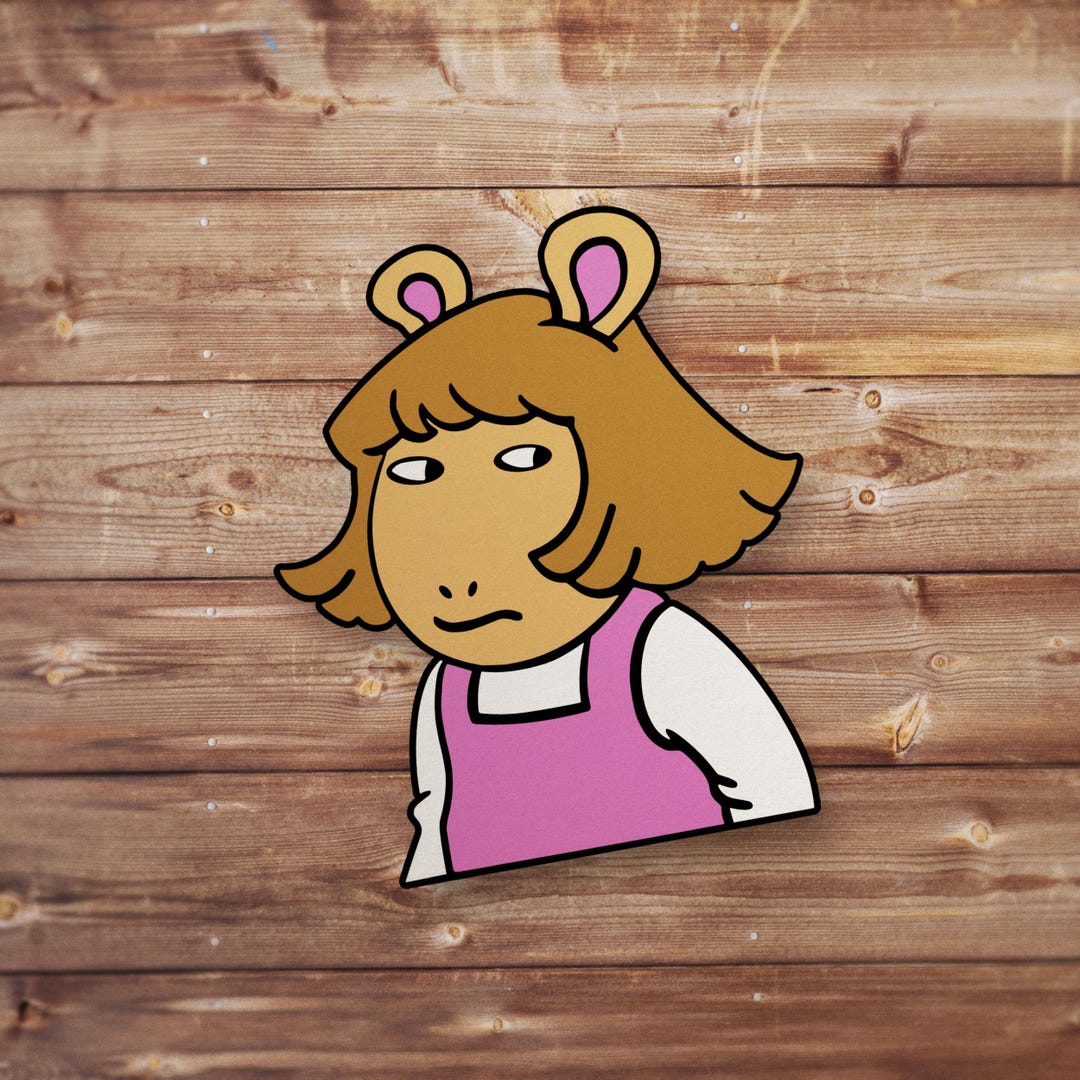 DW Side Eye Sticker, Funny Sticker, Funny Meme Decal for Water Bottles ...