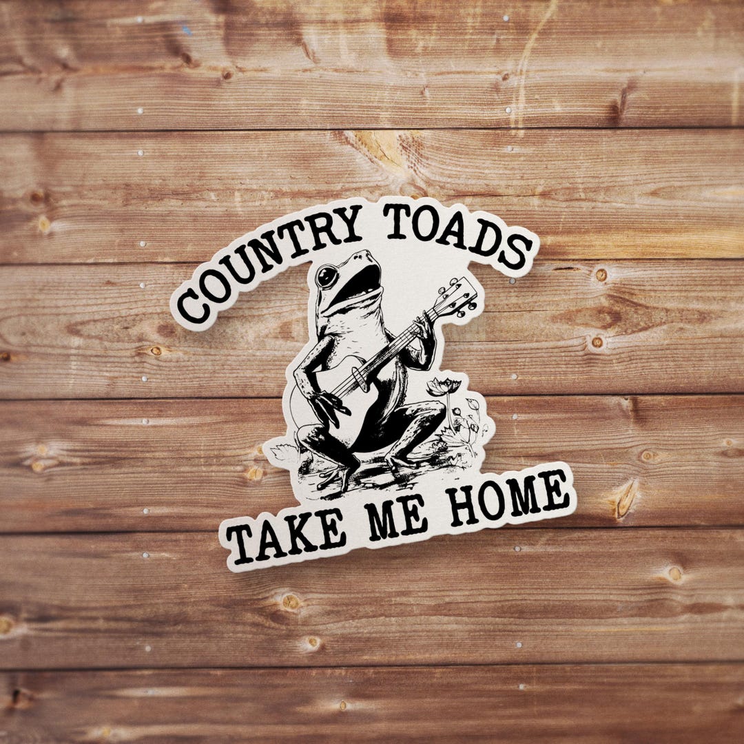 Country Toads Meme Sticker, Funny Sticker, Funny Meme Decal for Water ...