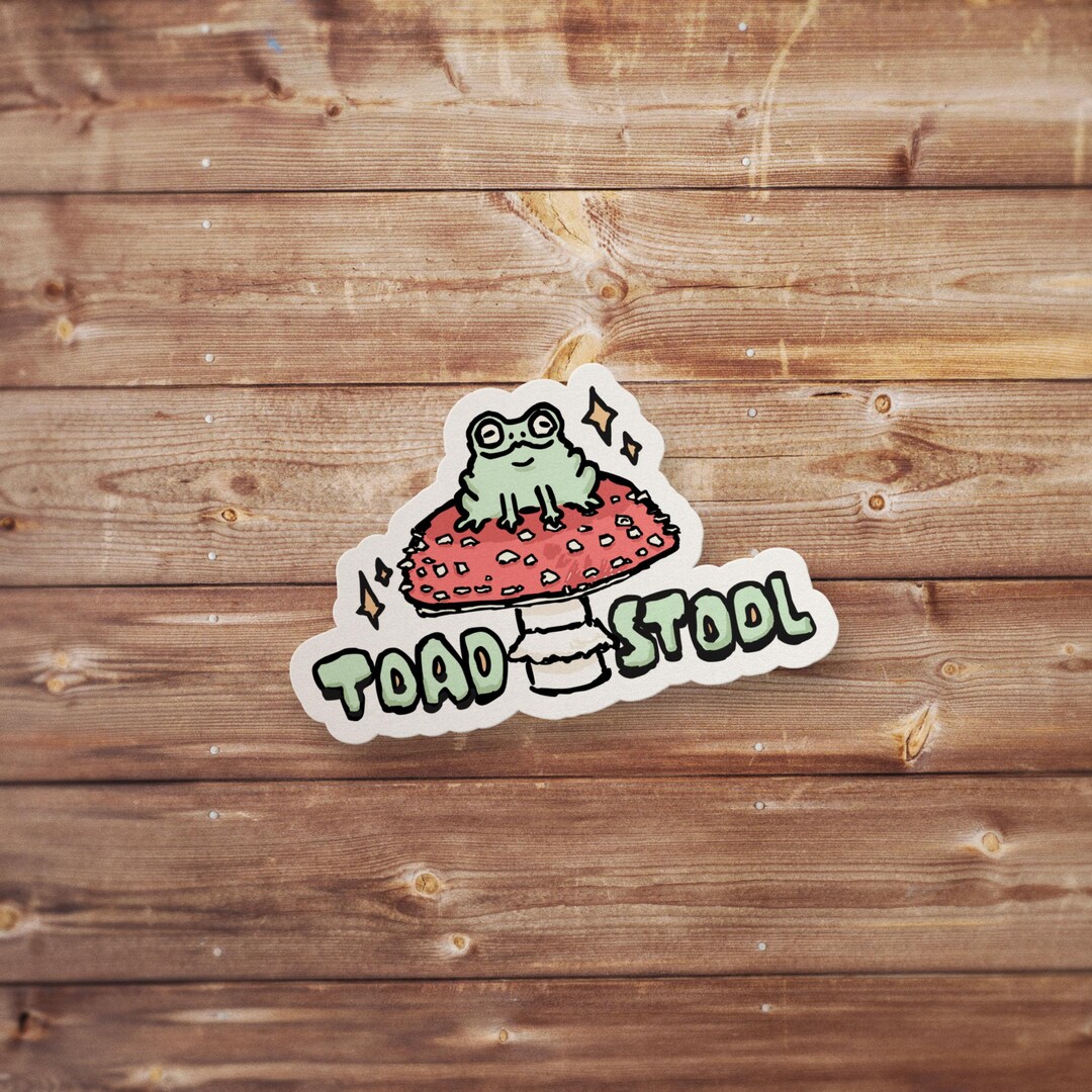 Toad Stool Meme Sticker, Funny Sticker, Funny Meme Decal for Water ...