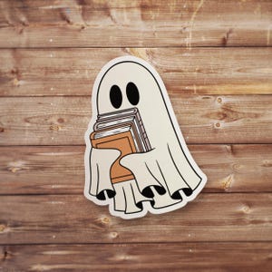 Reading Ghosts Vinyl Stickers, Booktok Sticker, Waterproof Vinyl ...